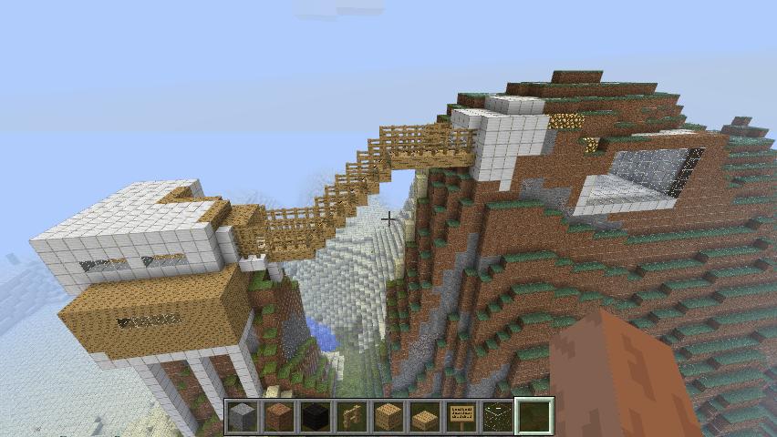 Desert mountain hideout Minecraft Map